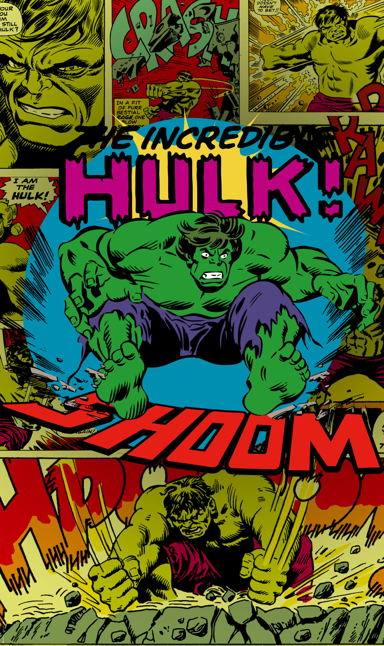 Panel "Marvel Comics The Incredible Hulk Shoom" von Komar