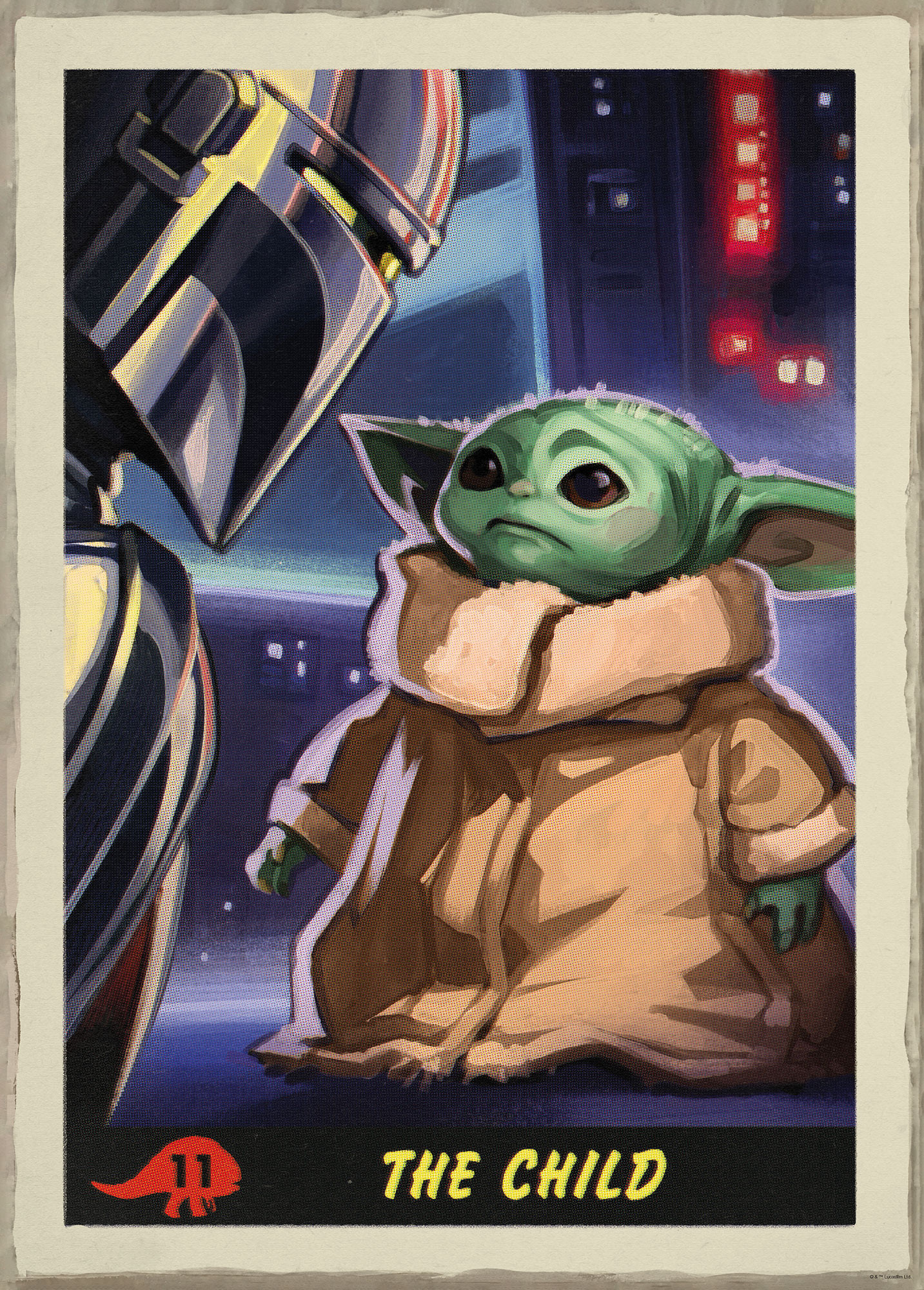 Mandalorian The Child Trading Card - Mural Star Wars Grogu | Komar®