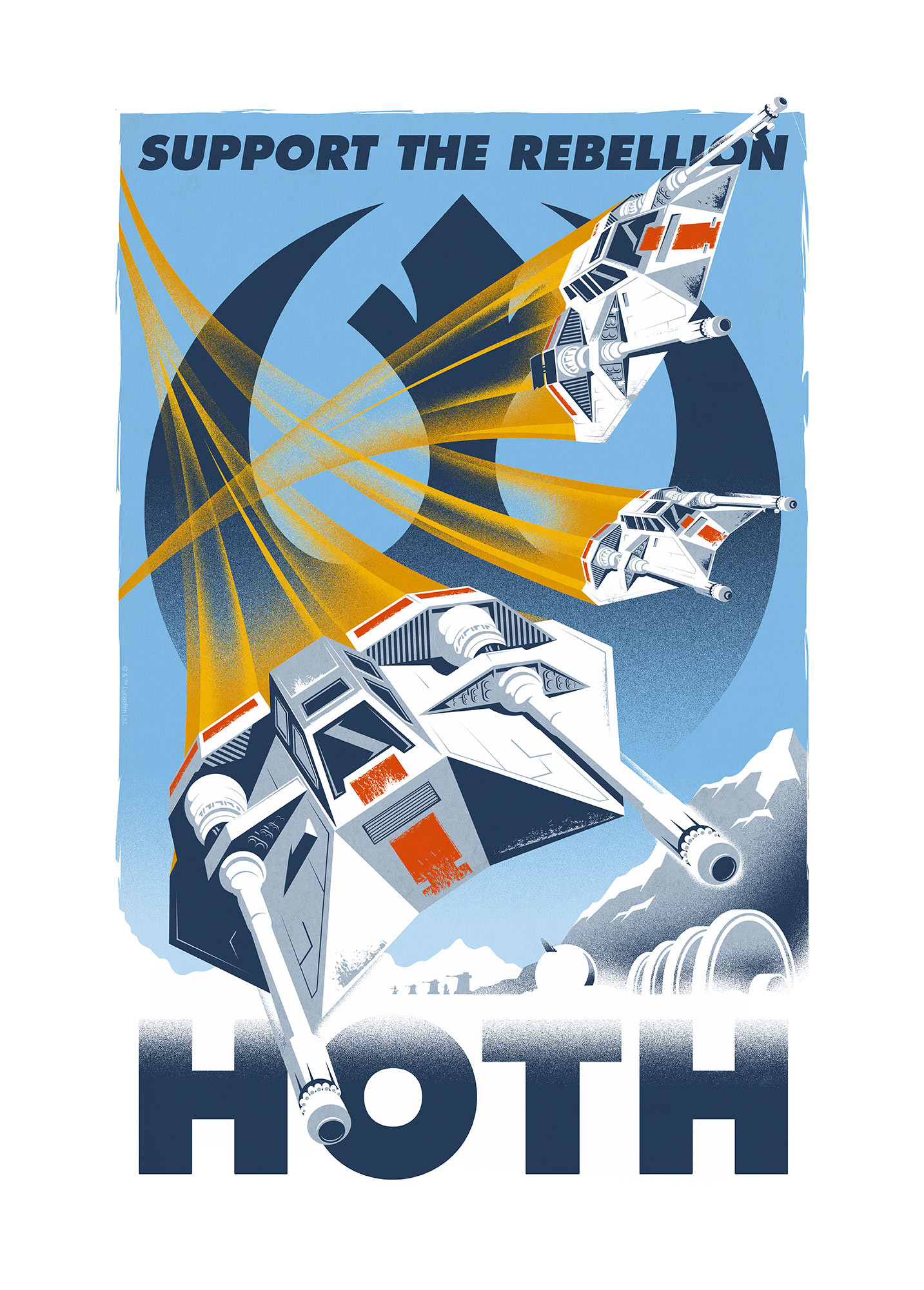 Star Wars Póster "Star Wars Hoth Temporary Headquarter" con/sin marco | A partir de sólo 16.83