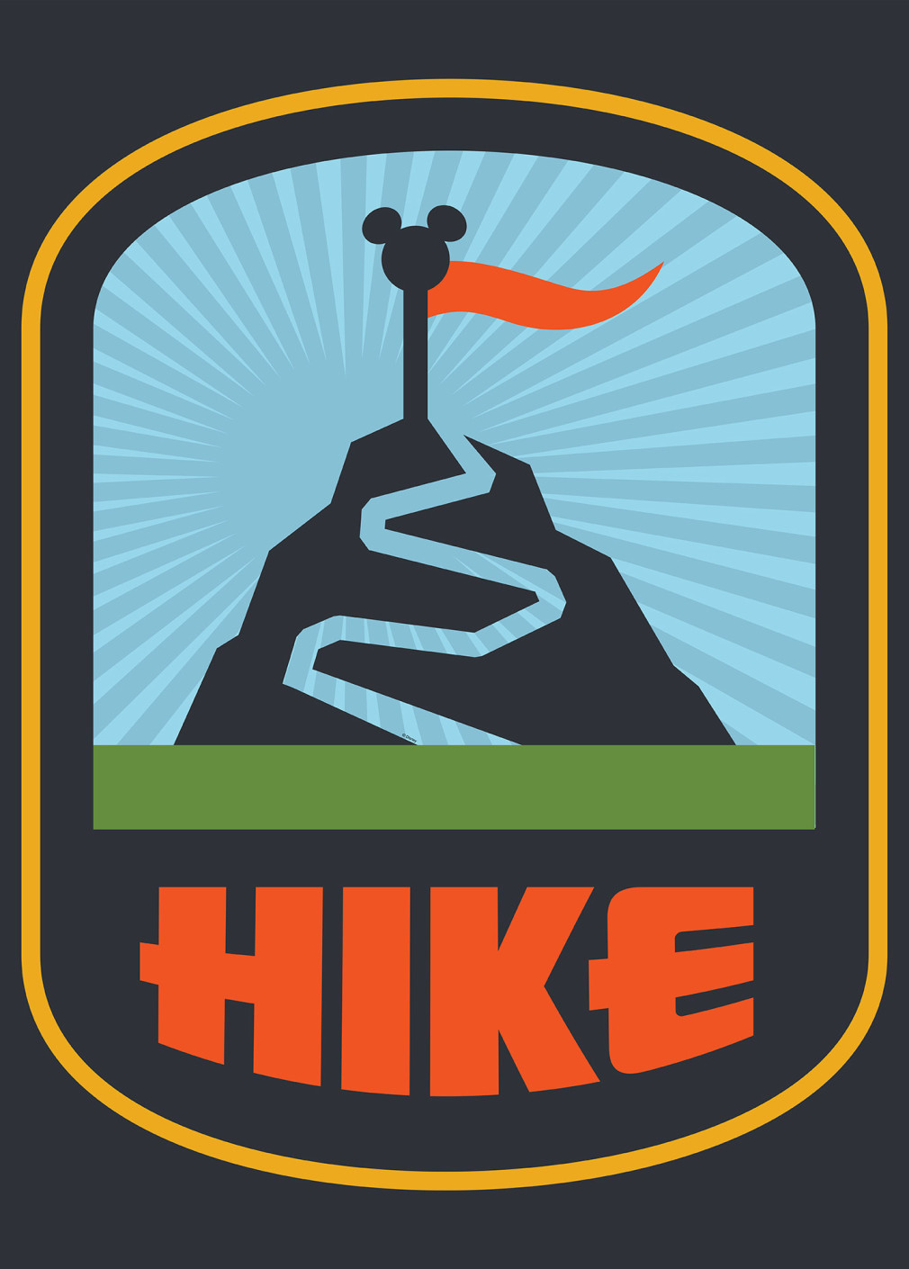 Mickey Mouse Hike - Disney Hike Art | Komar®