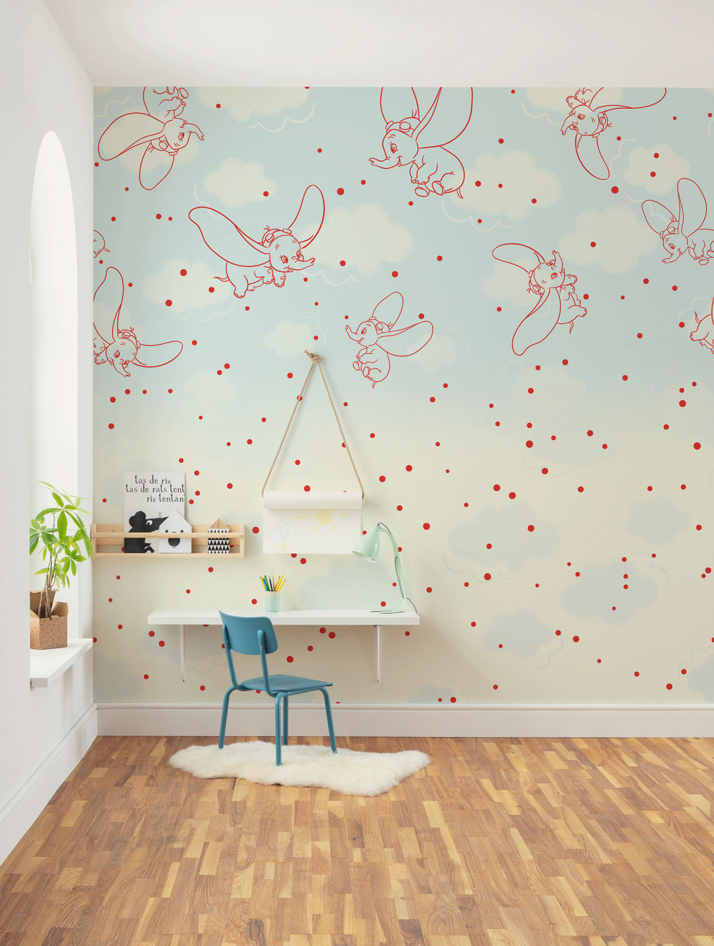 Disney Dumbo Clouds - Disney Dumbo Flying Mural | Komar®