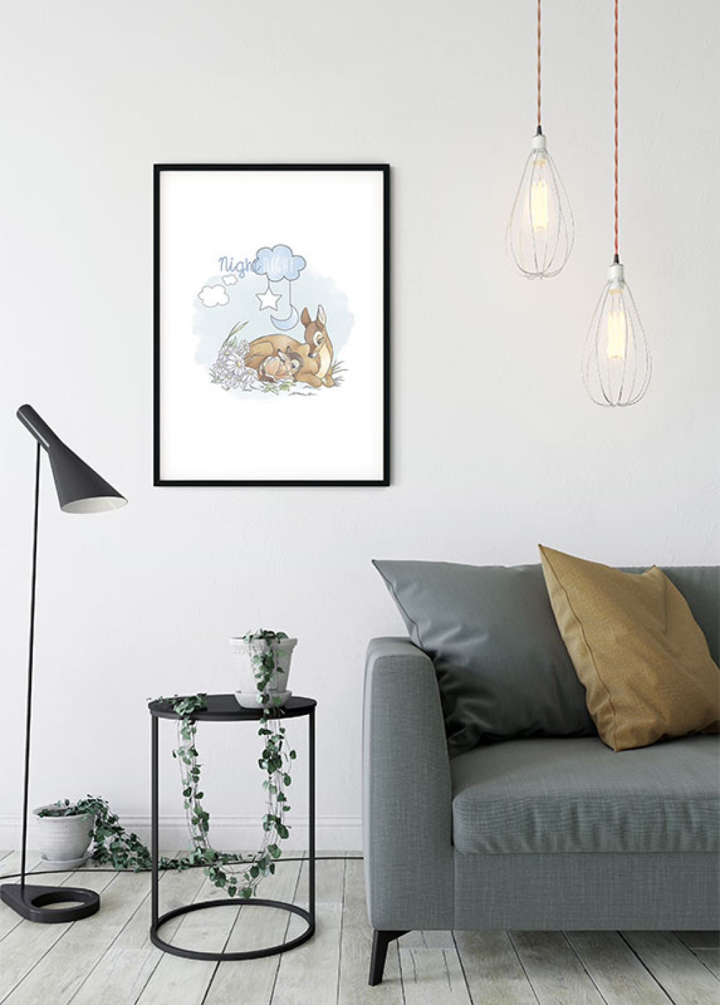 Bambi Good Night - Bambi Nursery Art | Komar®