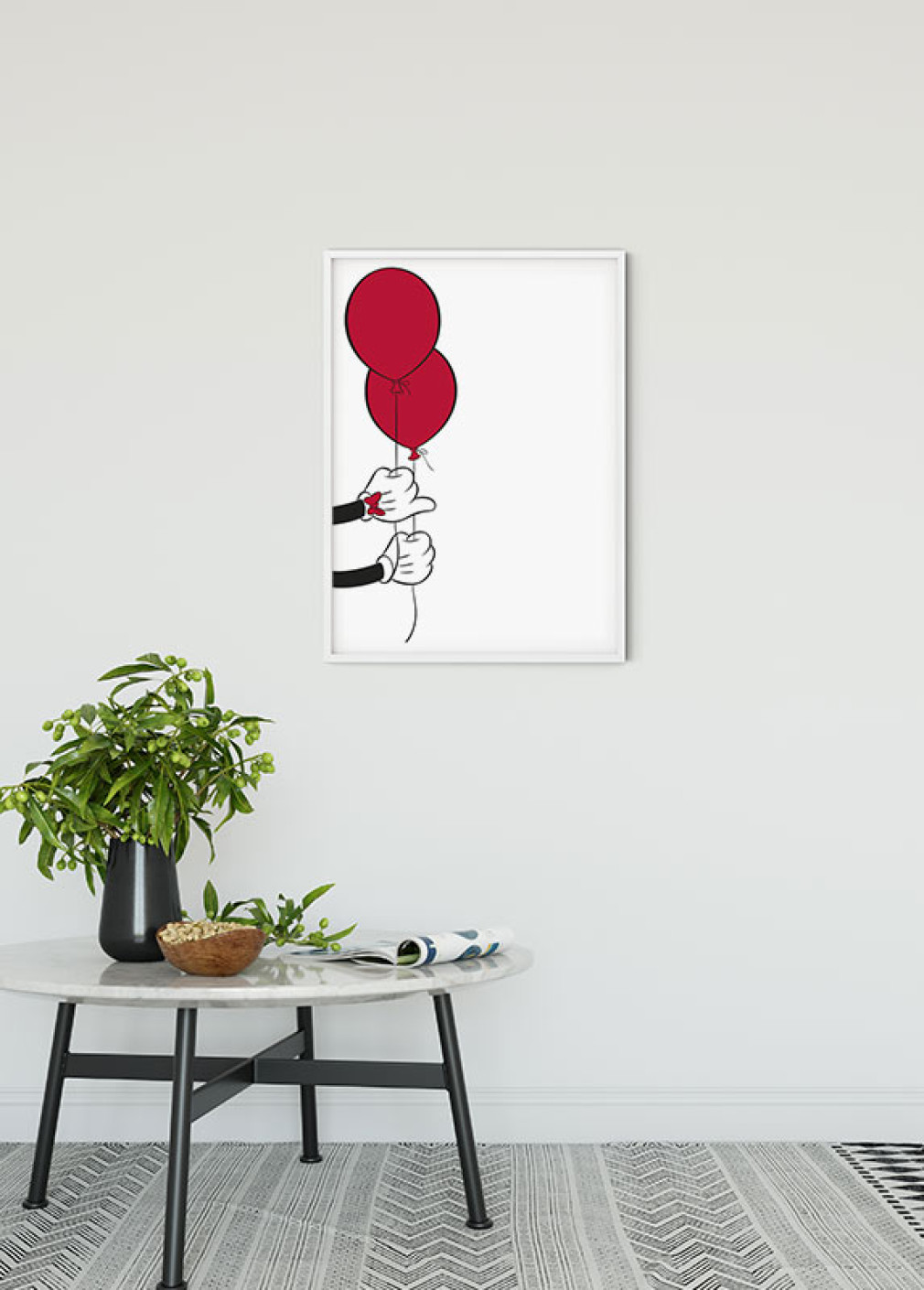 Disney Art print "Mickey Mouse Balloon" with / without frame | starting ...