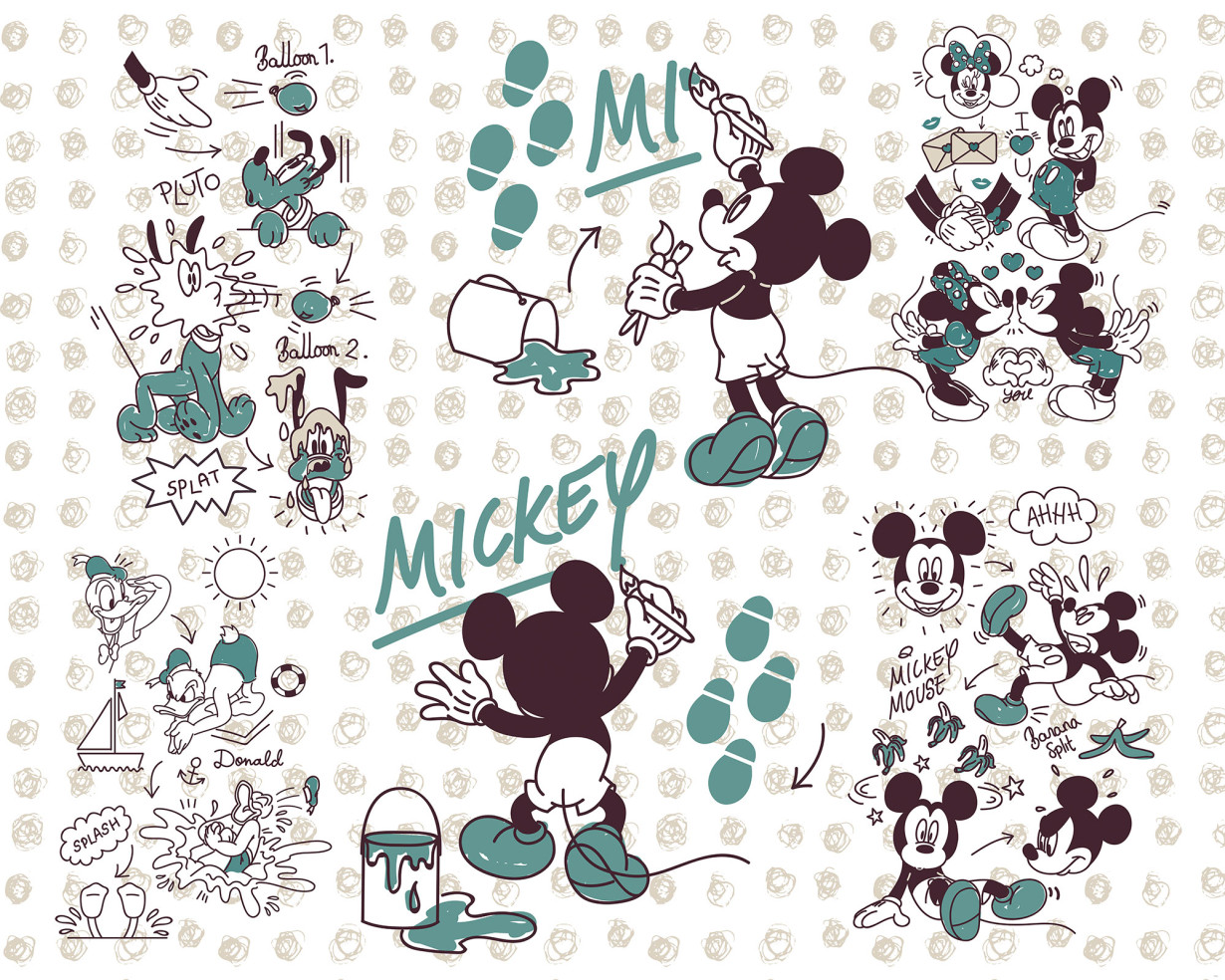 Photomurals | Digitally printed photomural "Mickey and Friends" by Komar®