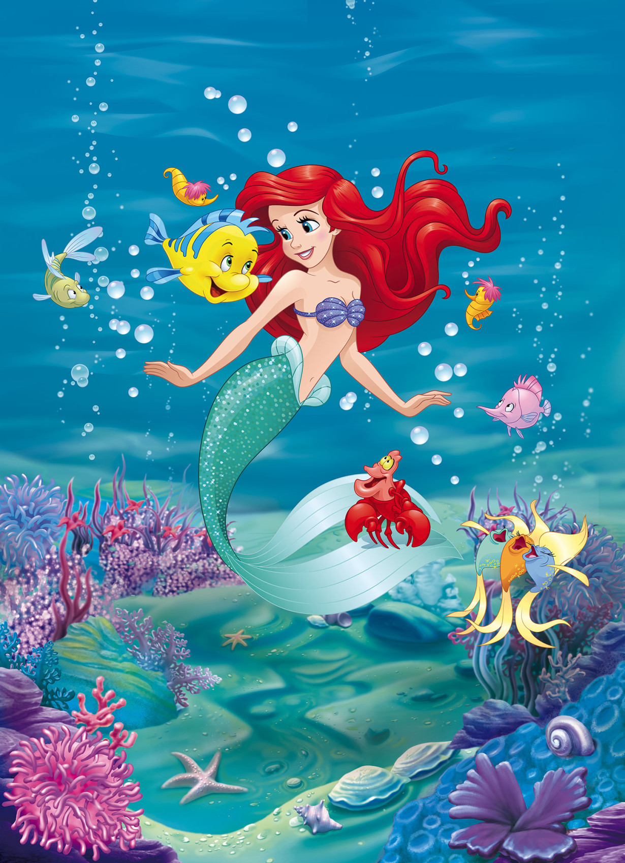 Ariel Singing - Disney Ariel Underwater Mural | Komar®