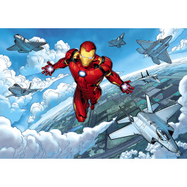 iron man flying vector