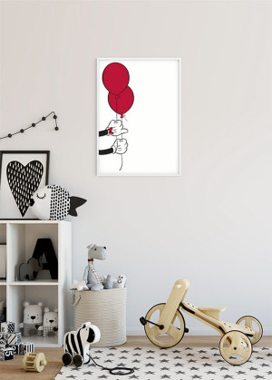 Disney Art print "Mickey Mouse Balloon" with / without frame | starting ...