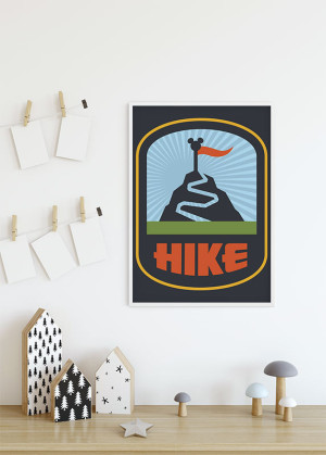 Mickey Mouse Hike - Disney Hike Art | Komar®