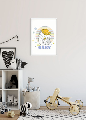Dumbo Little Baby - Disney Dumbo Nursery Art | Komar®