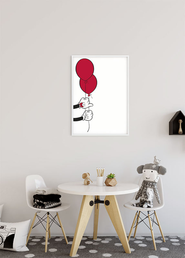 Disney Art print "Mickey Mouse Balloon" with / without frame | starting ...