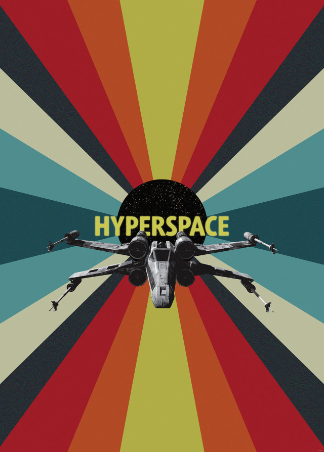 Star Wars Hyperspace - Star Wars X-Wing Mural | Komar®