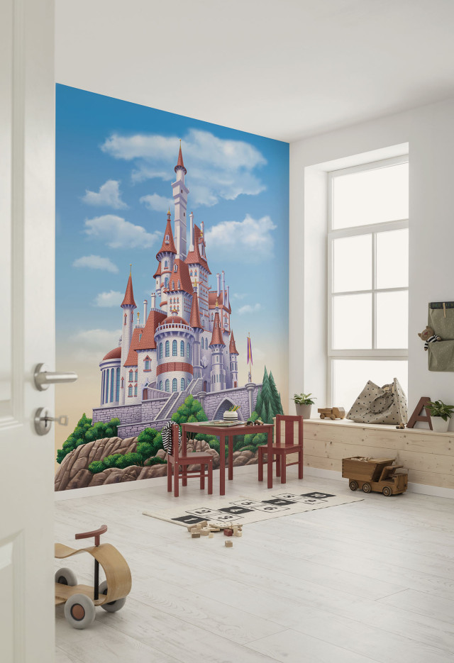Disney Princess Belle Castle - Fairytale Castle Mural | Komar®
