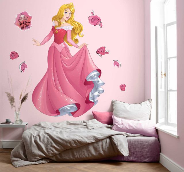 Self-adhesive sticker on non-woven "Aurora XXL" by Komar® | Disney ...