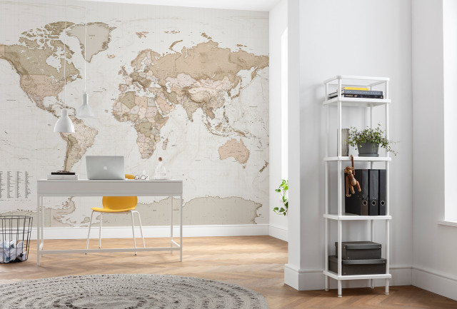 Earth Map - Vintage World Map | Komar®