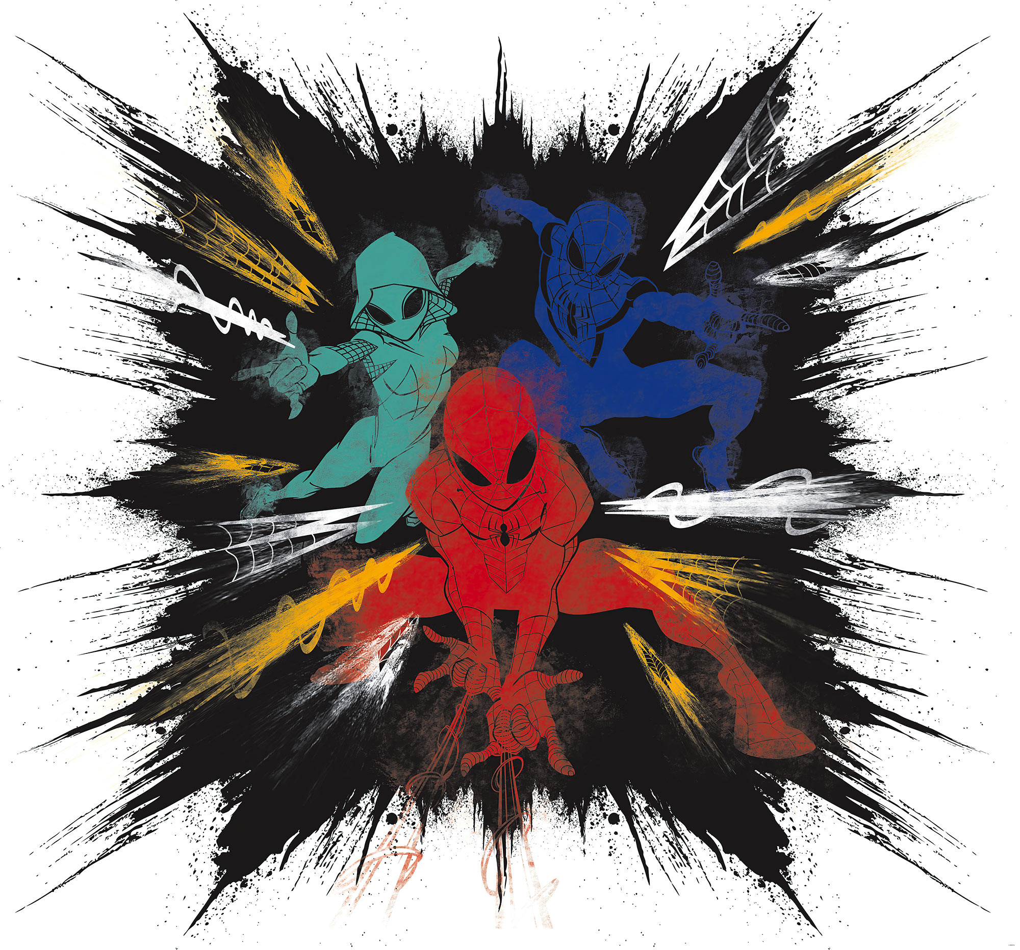 Spider-Man Color Explosion - Marvel Spider-Verse Art | Komar®