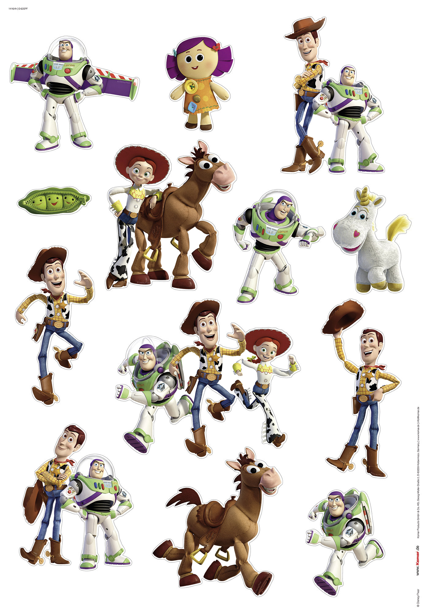 Disney and Pixar Toy Story Buddies - Toy Story Wall Stickers | Komar®