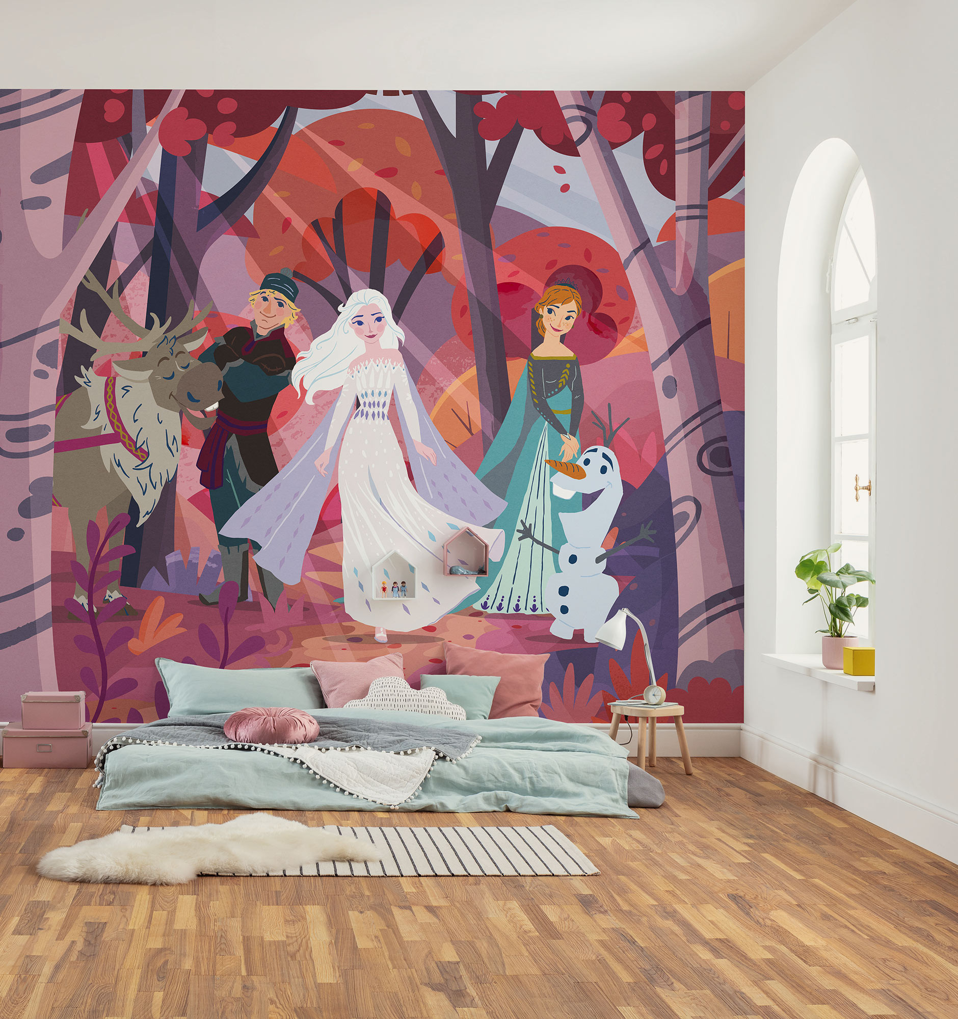 Photomurals | Digitally printed photomural "Disney Frozen Forest ...