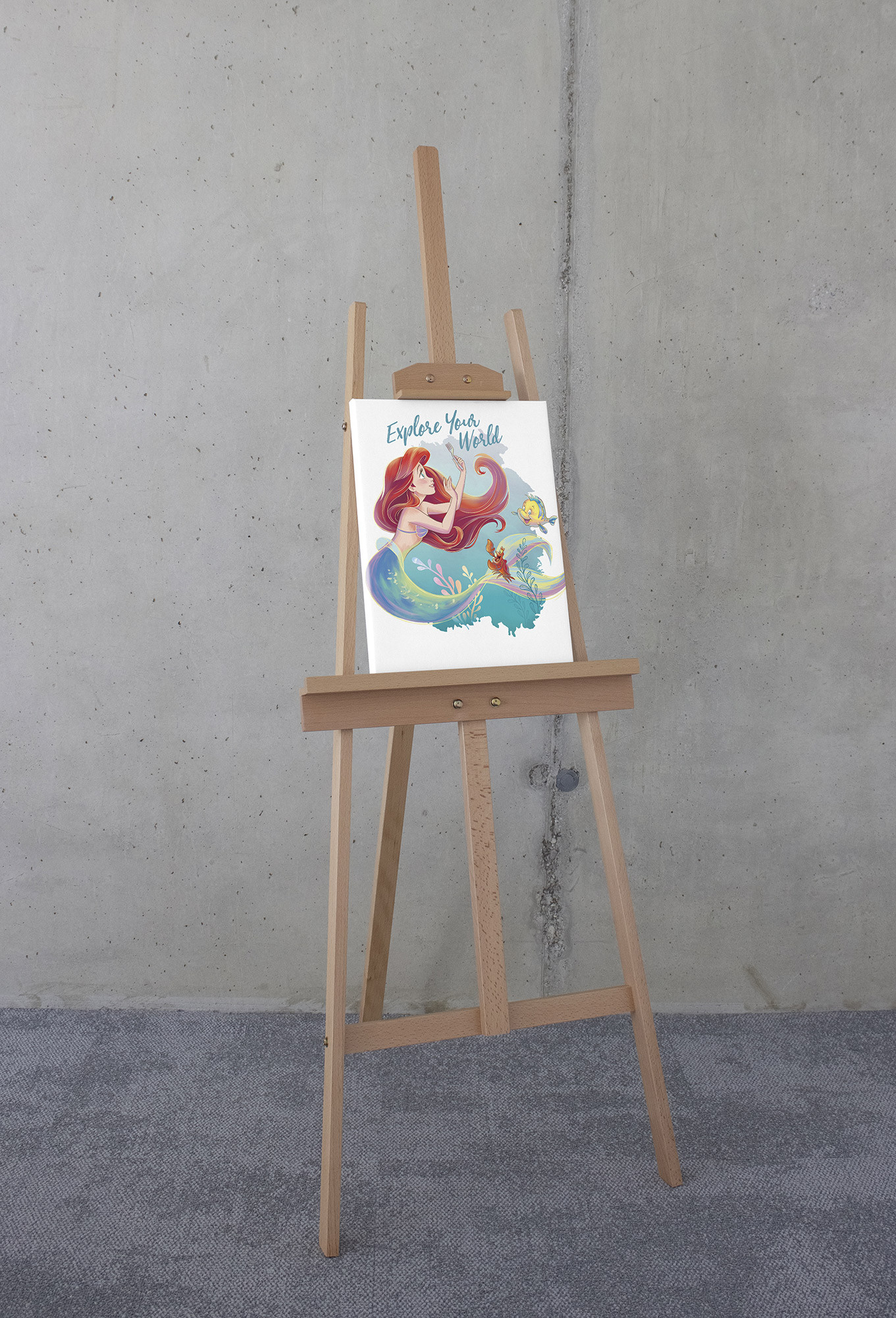 Canvas print "Disney Ariel Explore your World" by Komar® | Disney ...
