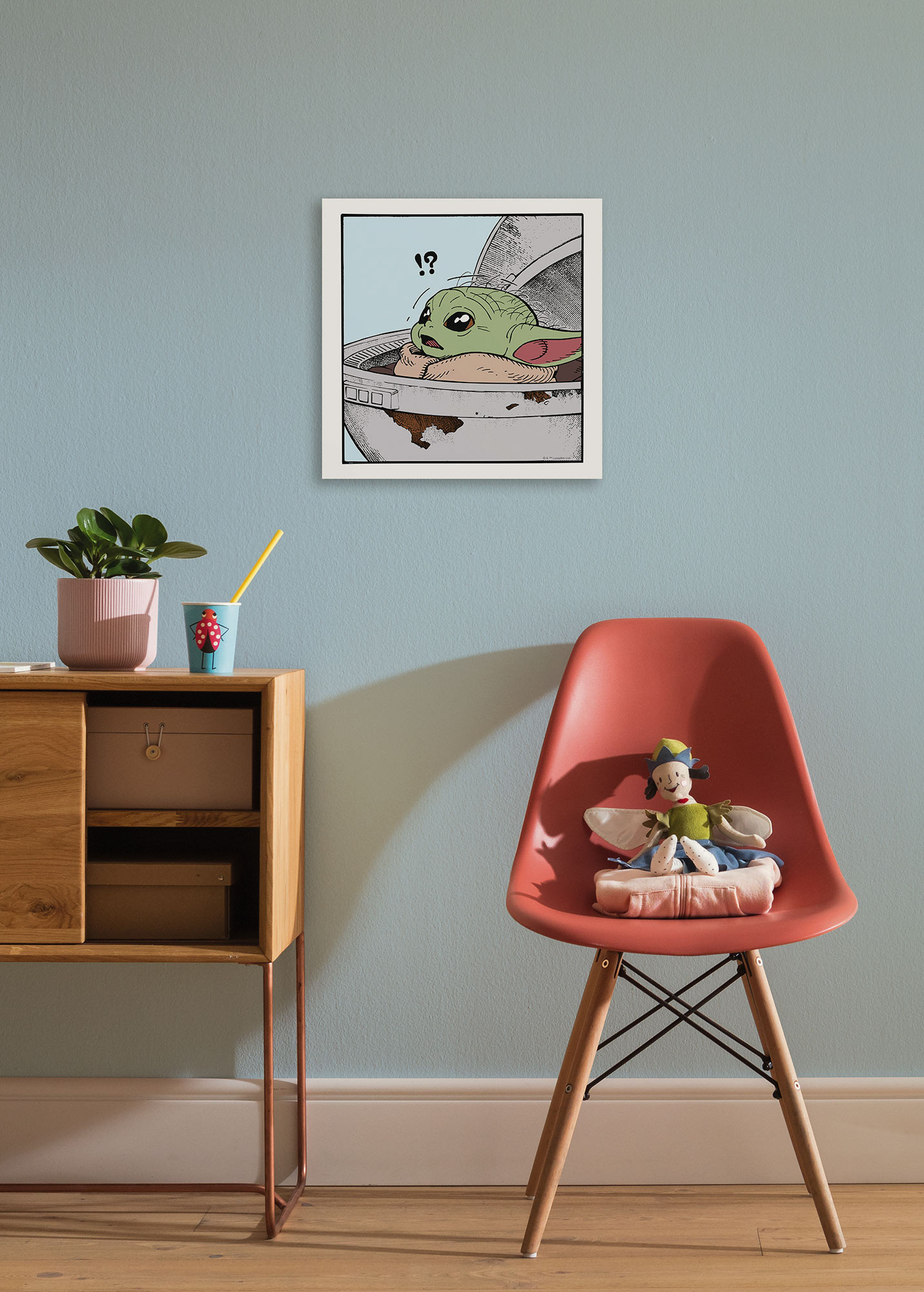 Star Wars The Mandalorian Grogu Shocked - Grogu Shocked Canvas | Komar®