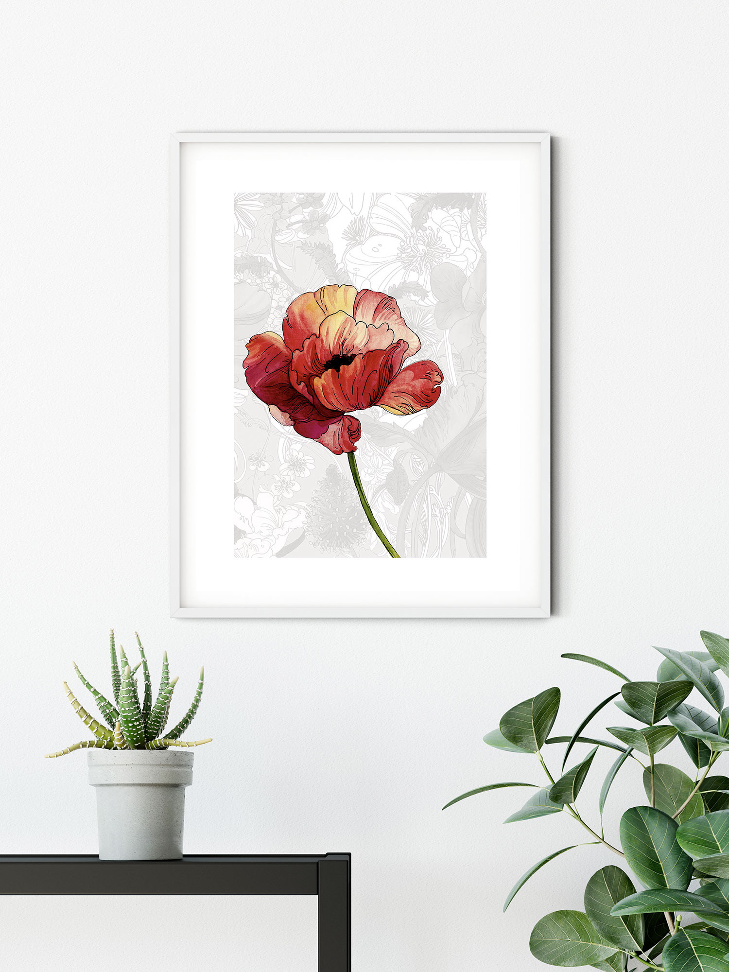 Amora - Vibrant Botanical Art | Komar®