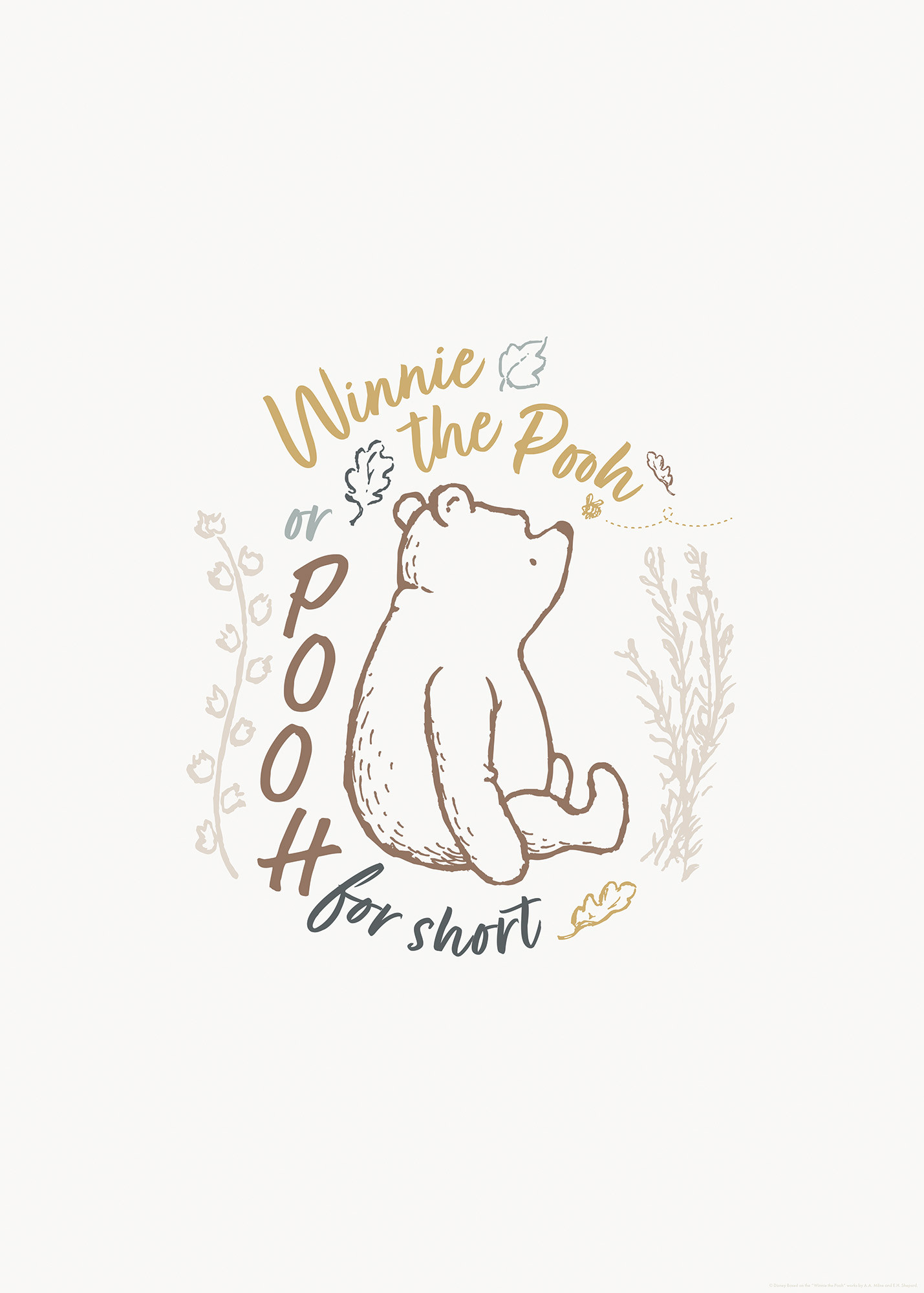 Disney Winnie the Pooh for Short - Disney Pooh Sketch Art | Komar®