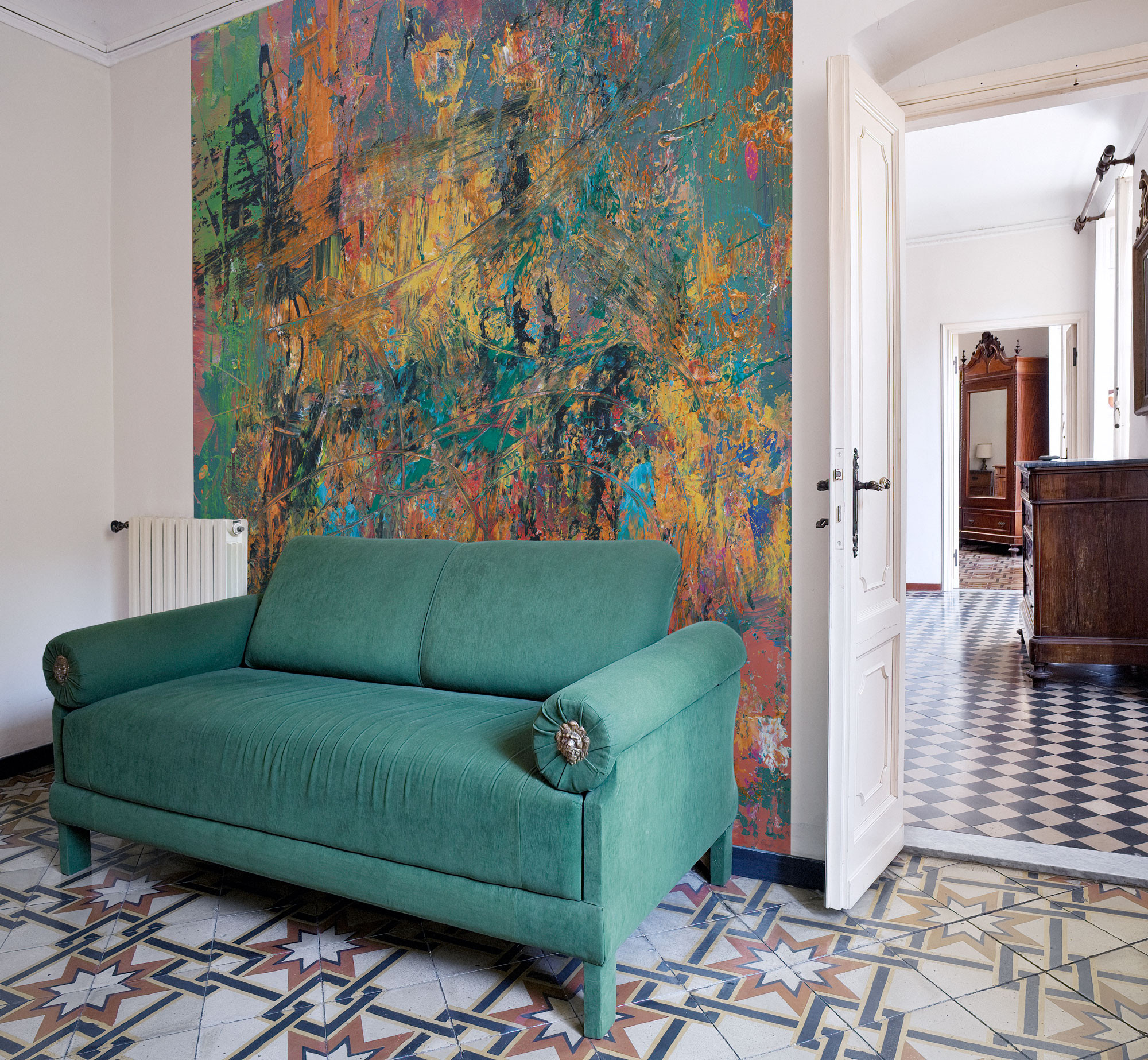 Saint Florian - Art Abstrait Vibrant | Komar®