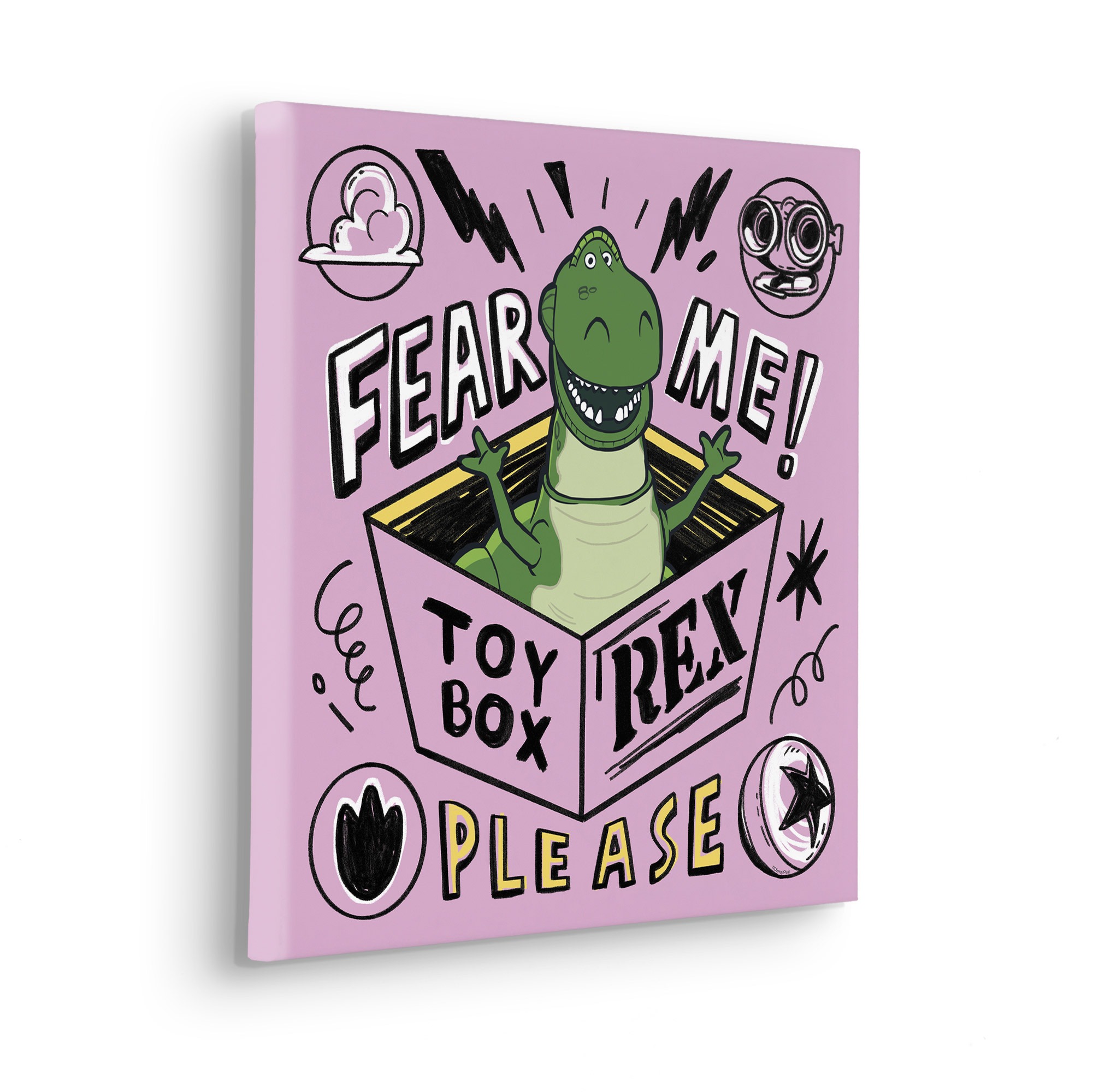 Tableau sur toile "Disney and Pixar Toy Story Fear Me Please" de Komar ...