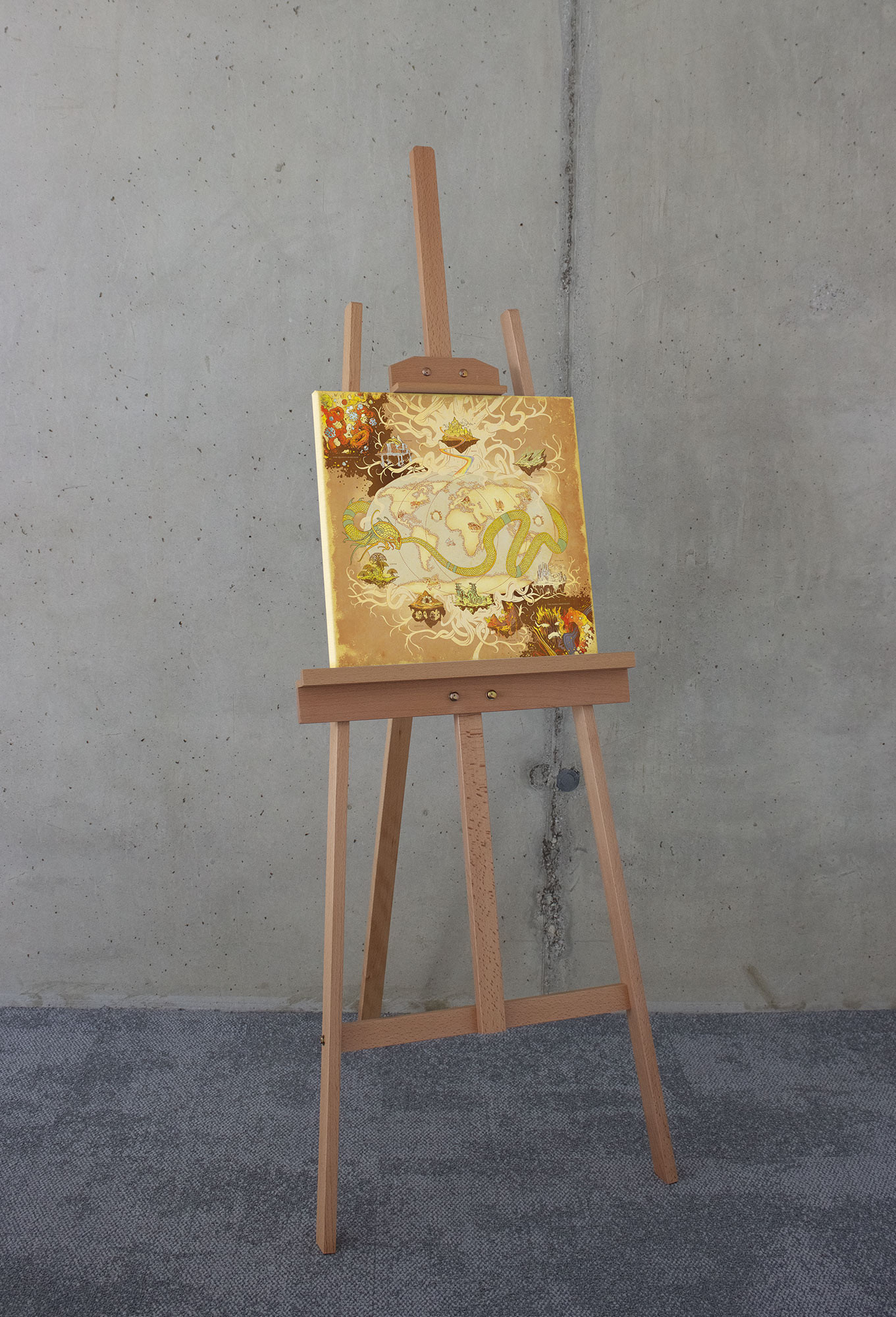 Картина на холсте "Marvel World Map" от Komar® | Marvel | всего 21.53