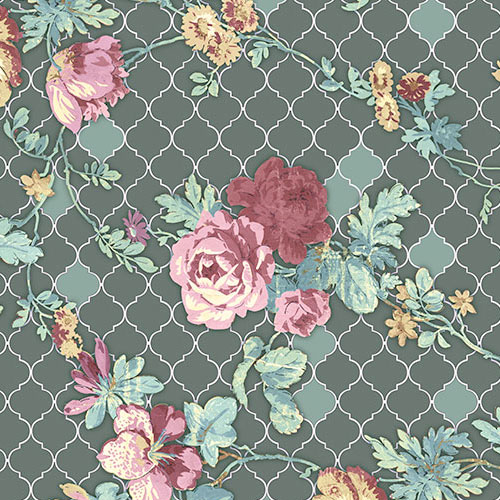 Embellish - Vintage Floral Lattice | Komar®