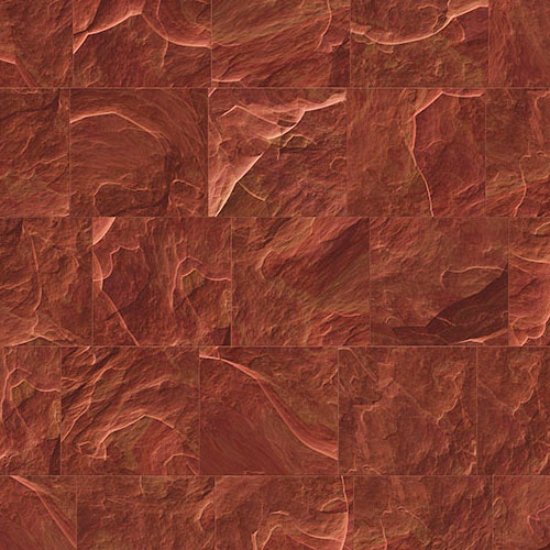 Photomurals | Digitally printed photomural "Red Slate Tiles" by Komar®