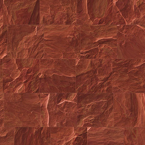 Photomurals | Digitally printed photomural "Red Slate Tiles" by Komar®