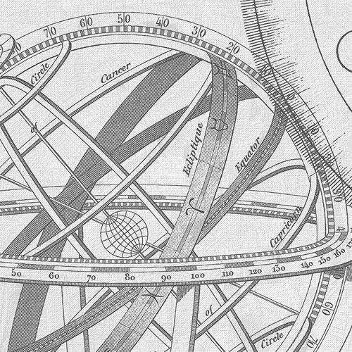 Photomurals | Digitally printed photomural "Cosmos Sketch" by Komar®