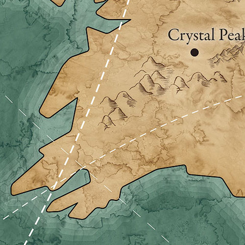 Photomurals | Digitally printed photomural "Old Travel Map" by Komar®